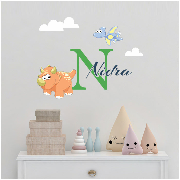 Dino Wall Name Sticker – Babble Wrap