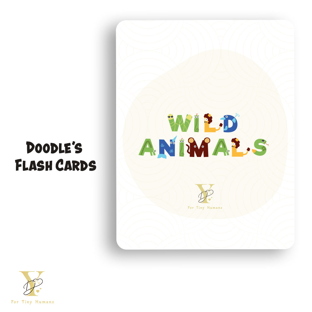Doodle's Flash Cards - Wild Animals – Babble Wrap