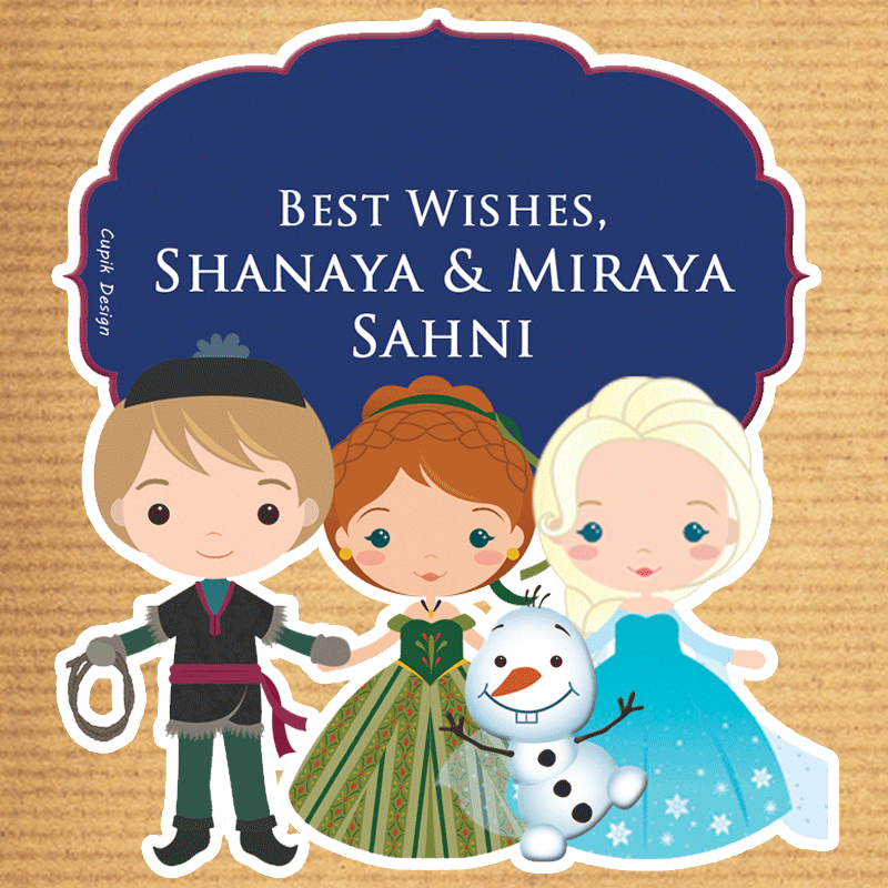 Frozen Shaped Gift Stickers – Babble Wrap