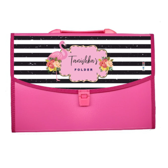 Pink Folder - Floral Flamingo – Babble Wrap
