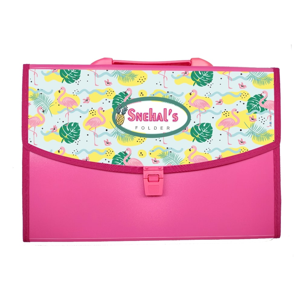 Pink Folder - Tropical Flamingo – Babble Wrap