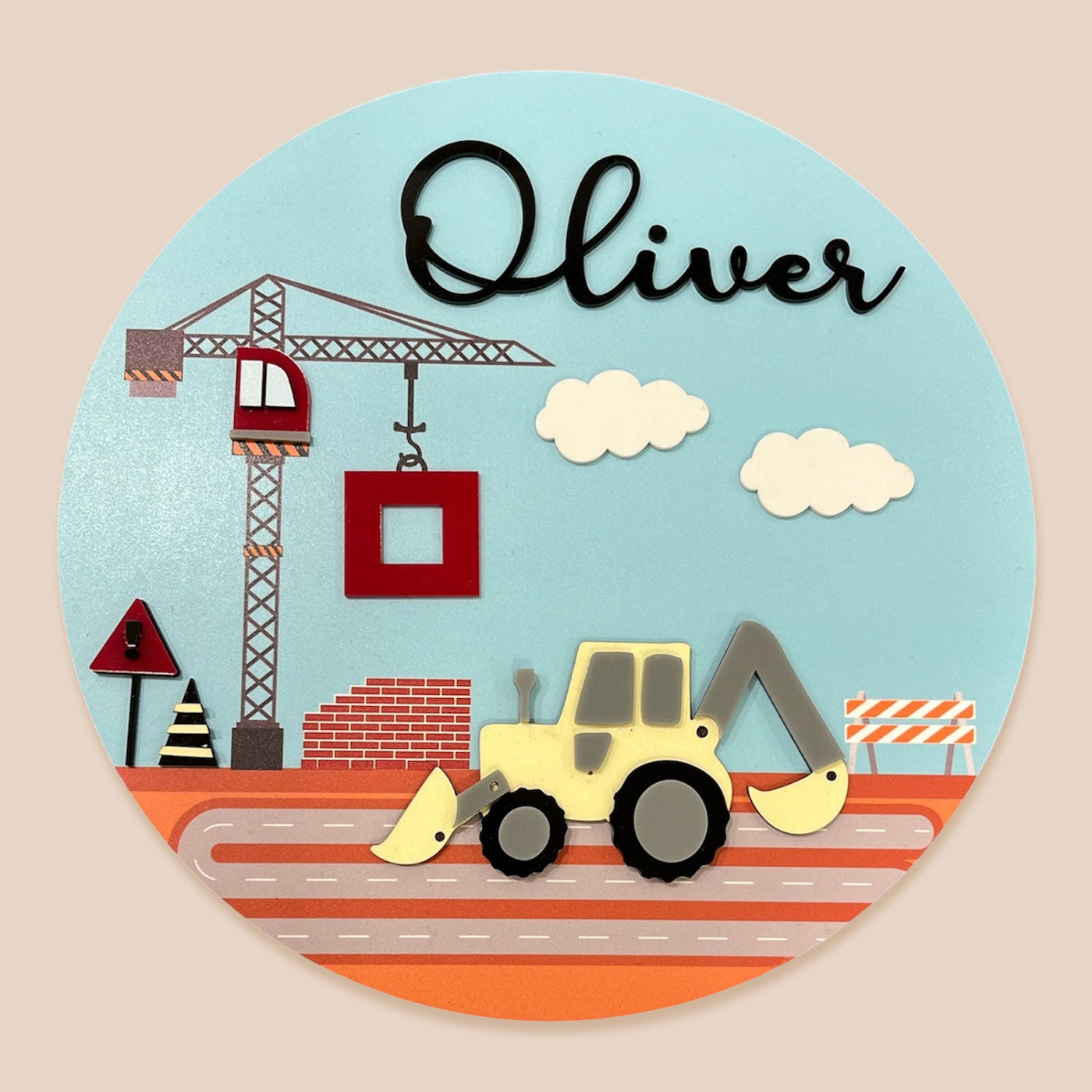 Name Plaque- Construction – Babble Wrap
