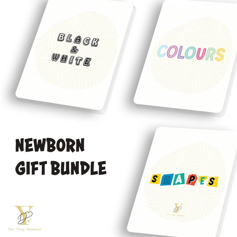 Newborn Gift Bundle - Colours, Shapes & Sensory Flash Cards – Babble Wrap