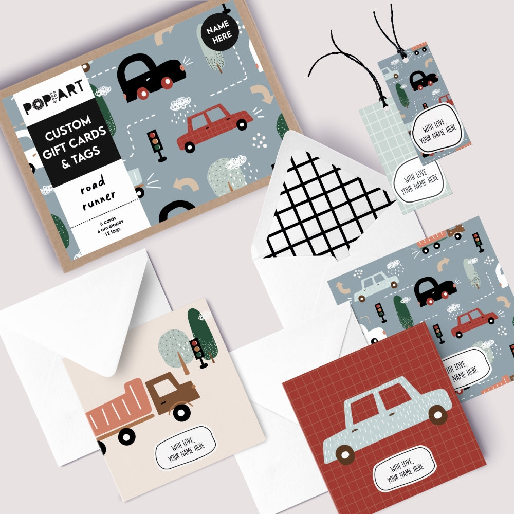 Gift Cards & Tags | Road Runner – Babble Wrap