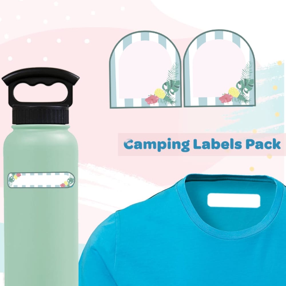Tropical Camping Labels Value Pack – Babble Wrap