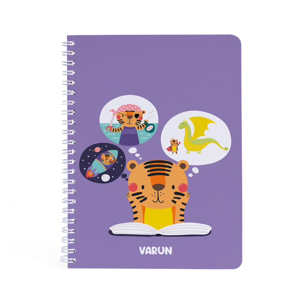 Personalised Spiral Notebook - Animal Library – Babble Wrap