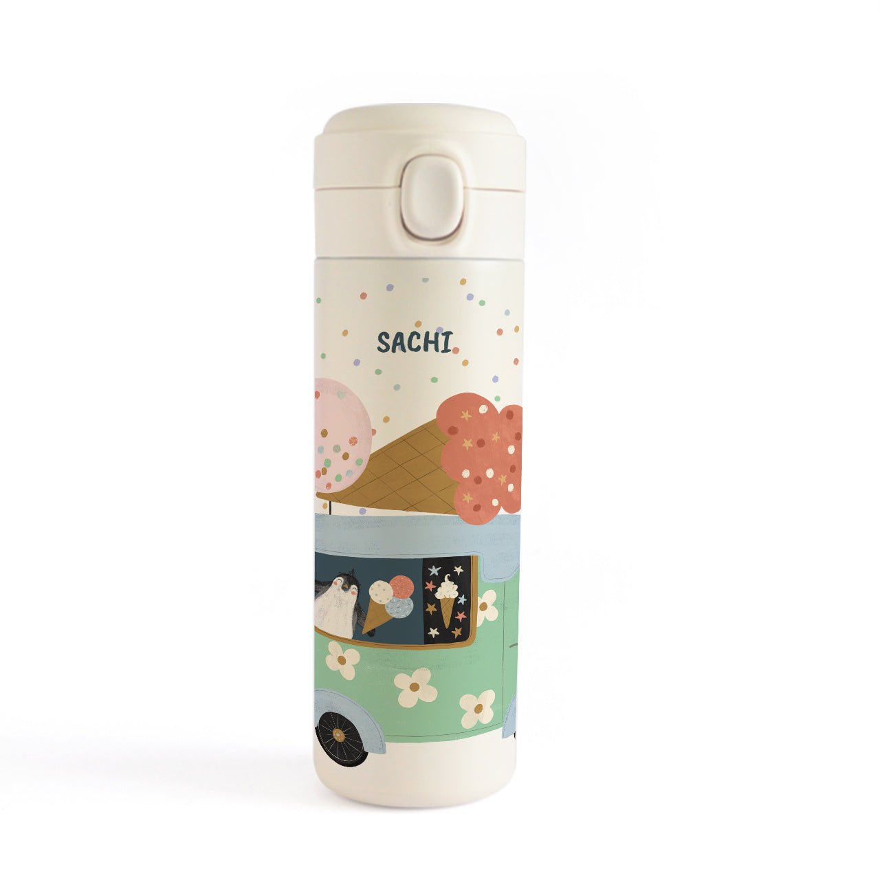 Insulated Water Bottle - Ice Cream Fun – Babble Wrap