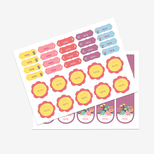 Name Labels / Gift Stickers - Enchanted Garden – Babble Wrap