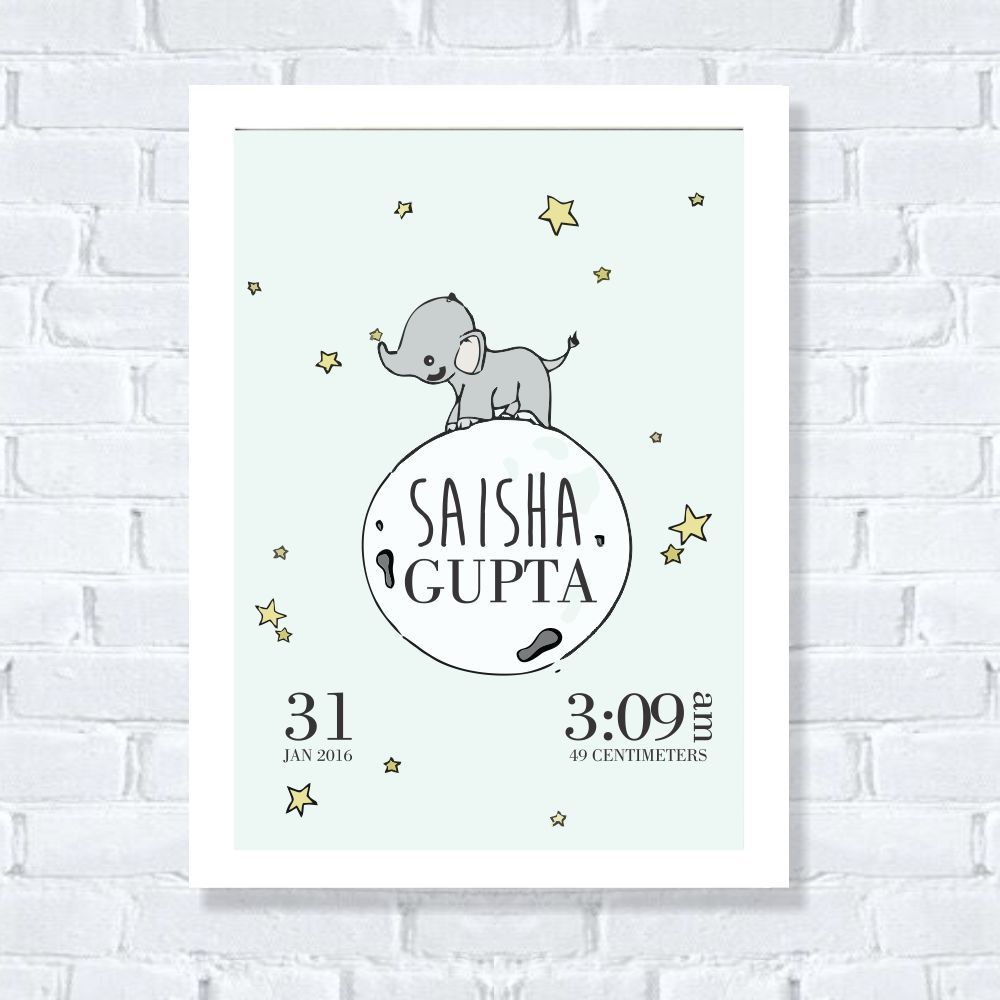 Birth Statistics Frame - Little Ellie – Babble Wrap