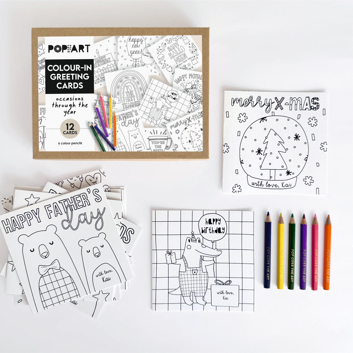 Colour-In Greeting Cards – Babble Wrap