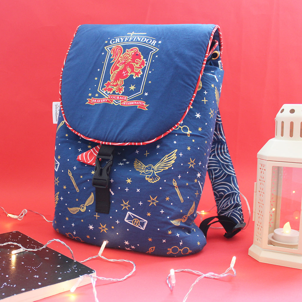 Official Harry Potter House Backpack Bag with Waterproof Lining || Mul ...