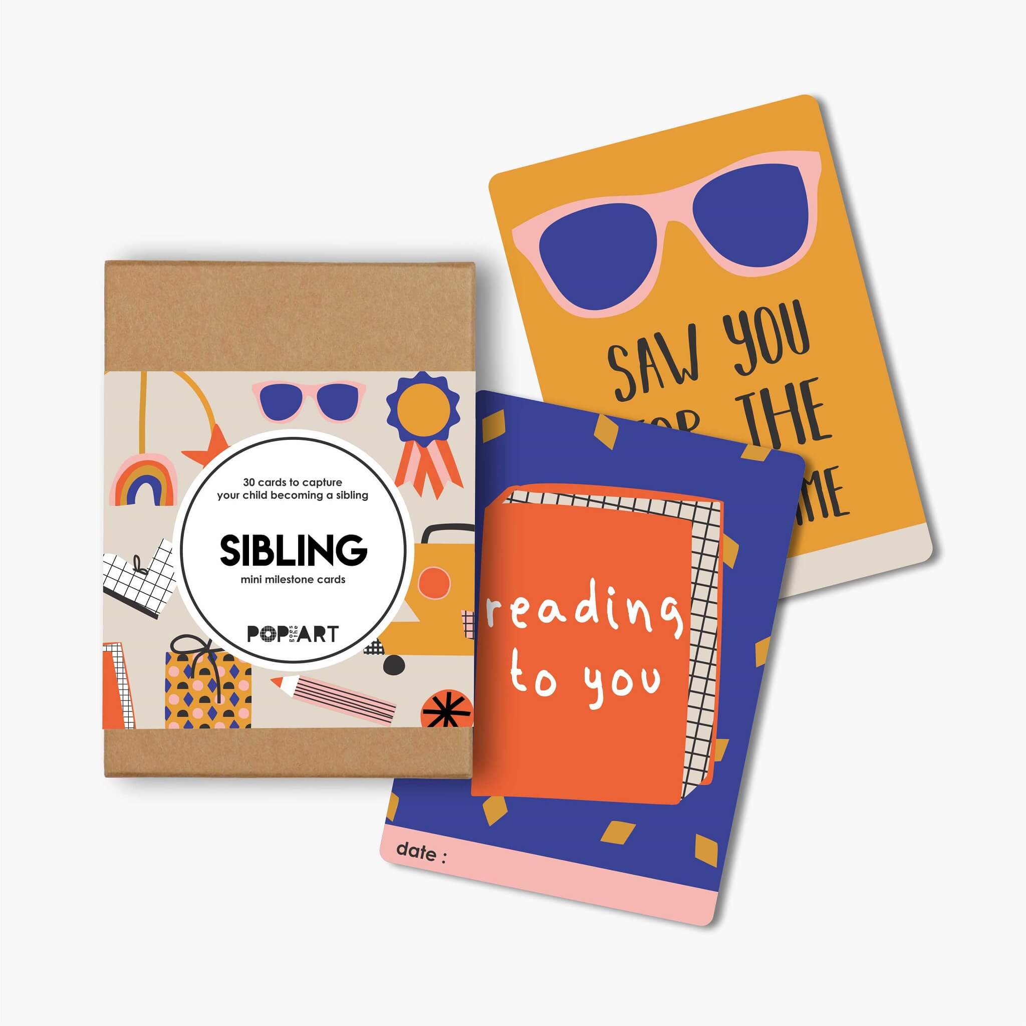 Mini Milestone Cards | Sibling (box of 30 cards) – Babble Wrap