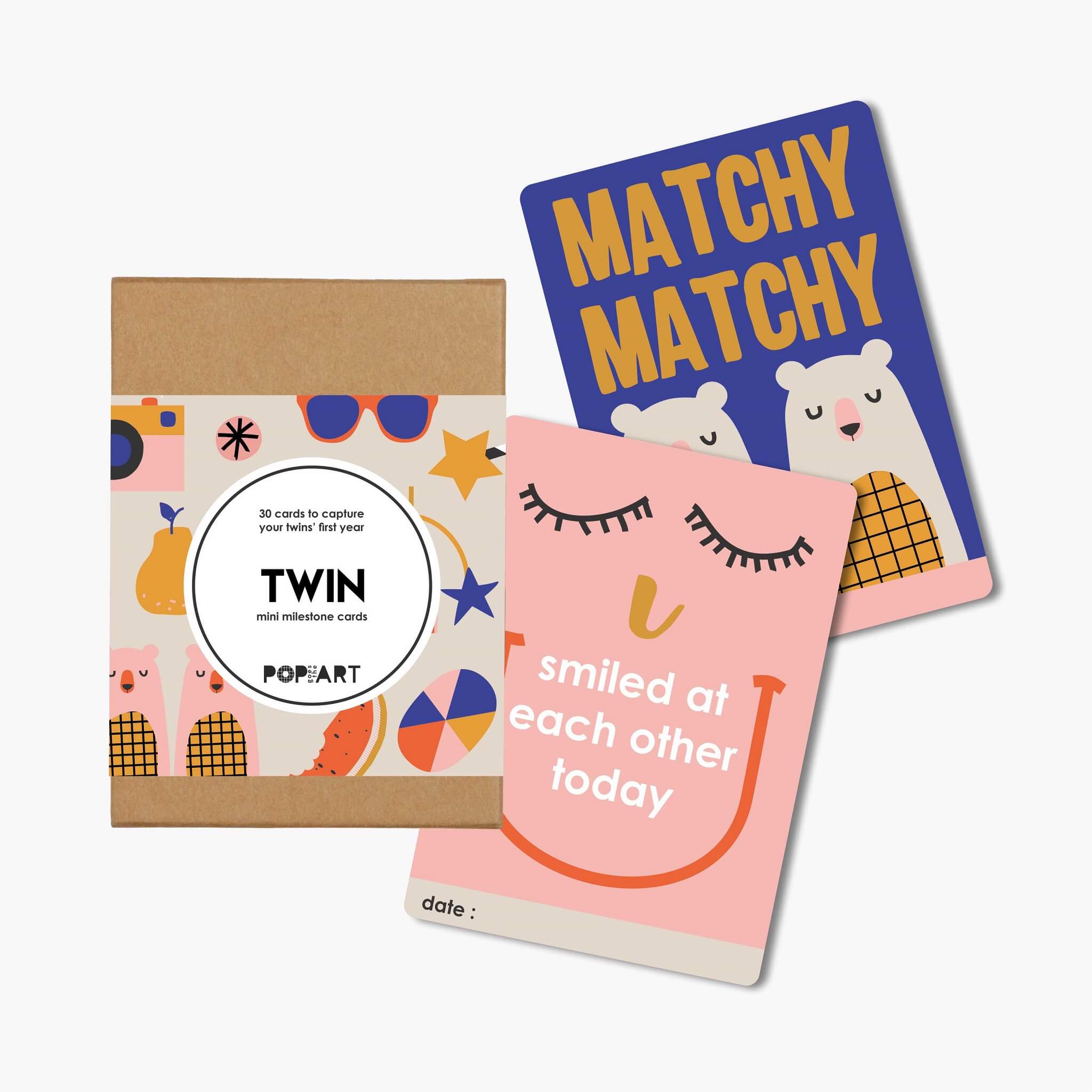 Mini Milestone Cards | Twin (box of 30 cards) – Babble Wrap