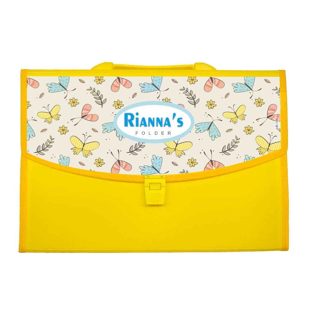 Yellow Folder - Butterfly – Babble Wrap