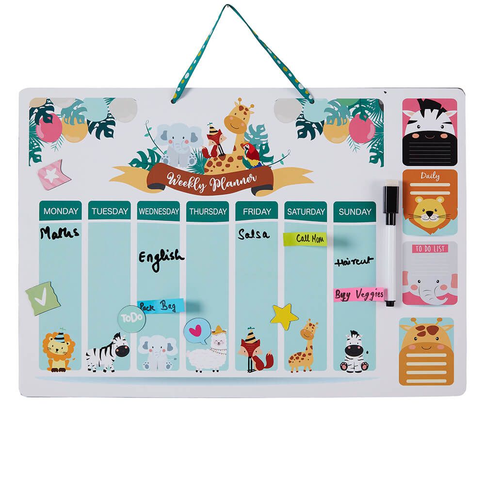 Magnetic Planner - Happy Animals – Babble Wrap
